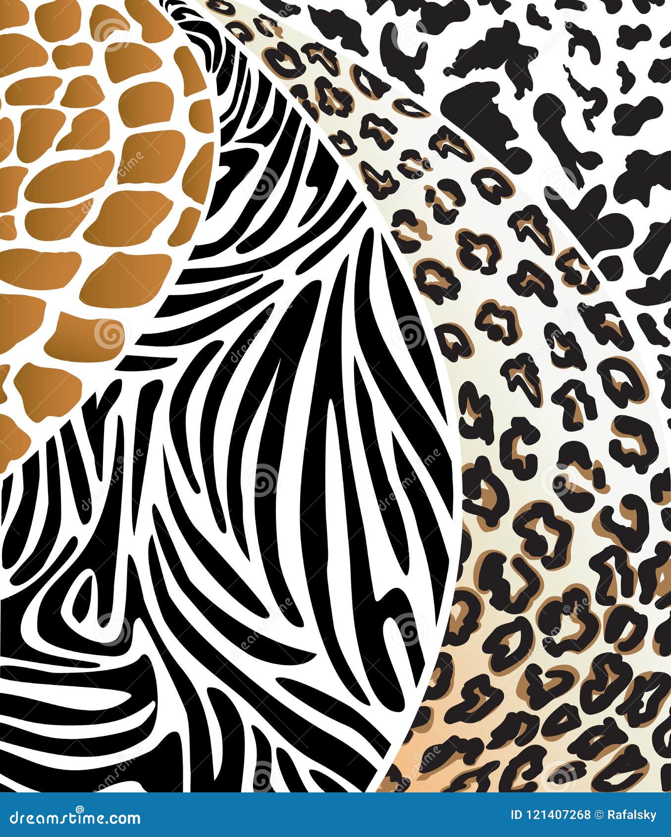 Animal Skins Cartoon Vector | CartoonDealer.com #8682307