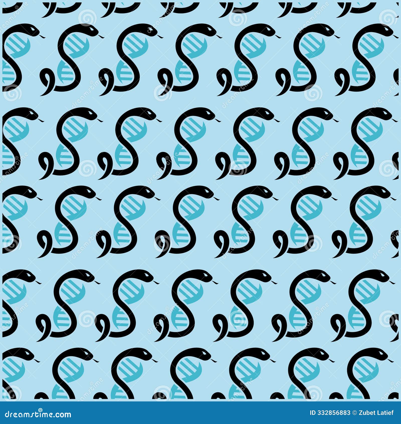 Animal Snake Dna Pattern Design Vector Style Flat Design, for Your ...