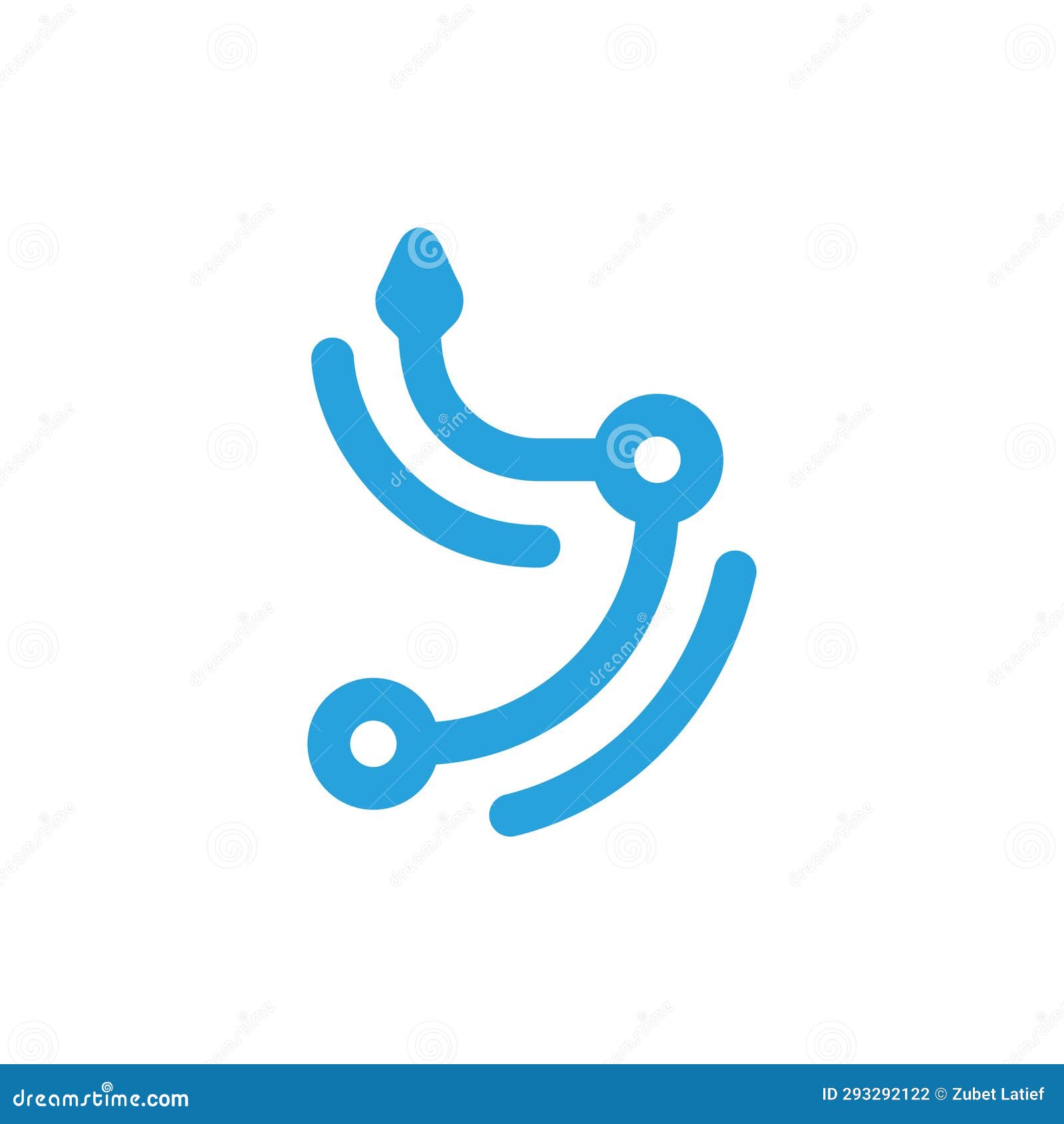 Animal Snake Tech Simple Logo Stock Vector - Illustration of creative ...