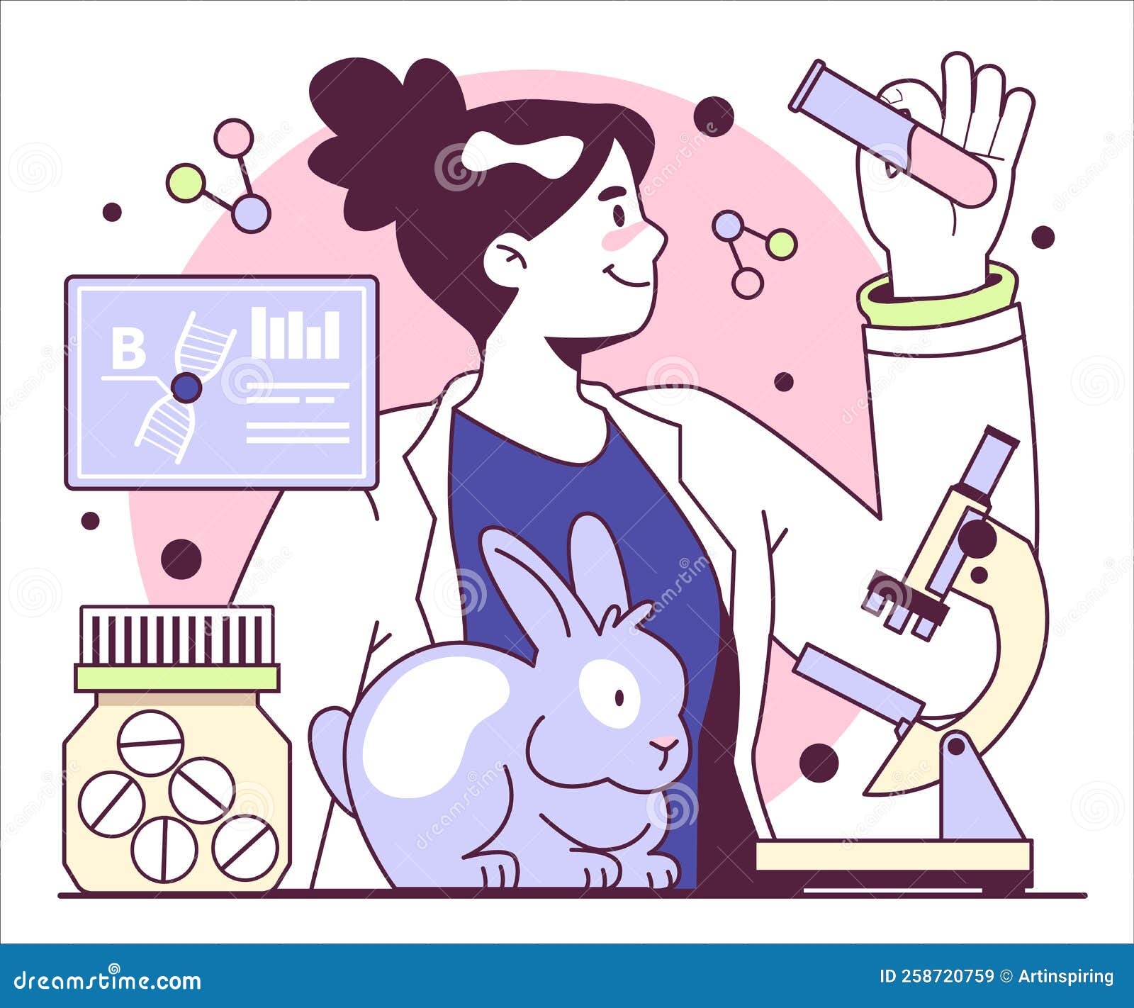 Animal Testing Concept. Genetic Engineering and Modification of Animals ...