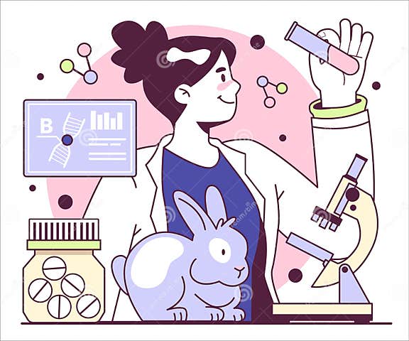 Animal Testing Concept. Genetic Engineering and Modification of Animals ...