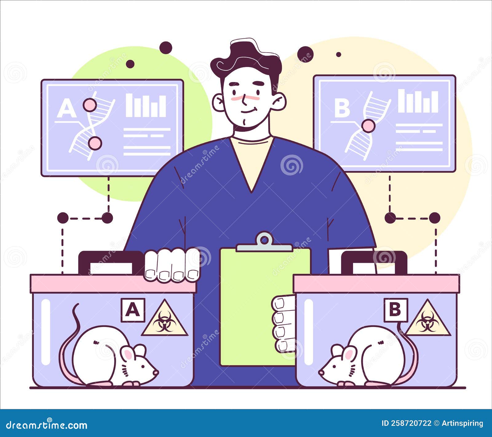 Animal Testing Concept. Genetic Engineering and Modification of Animals ...