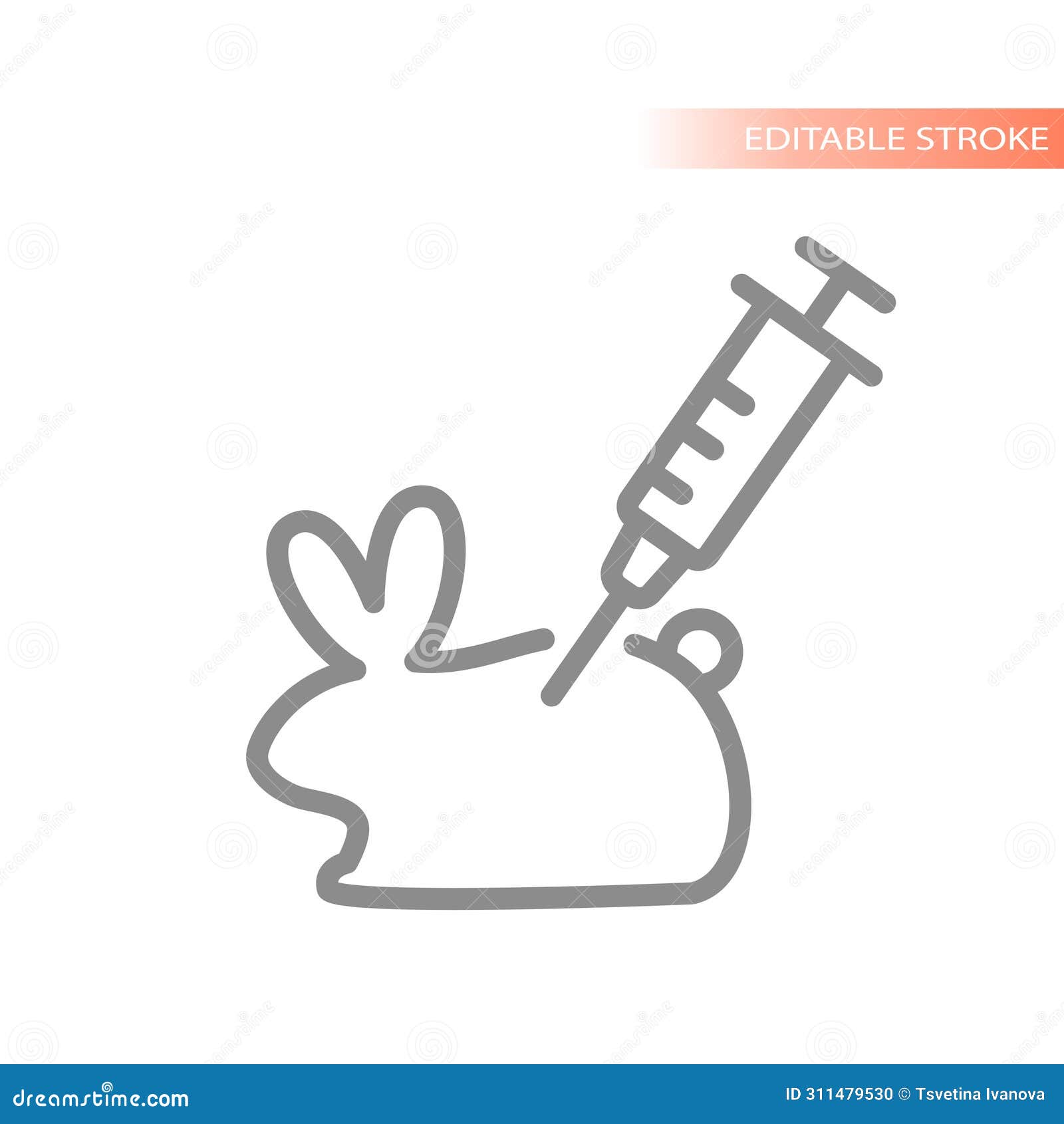 Animal Testing and Drug Trial Vector Icon Stock Vector - Illustration ...