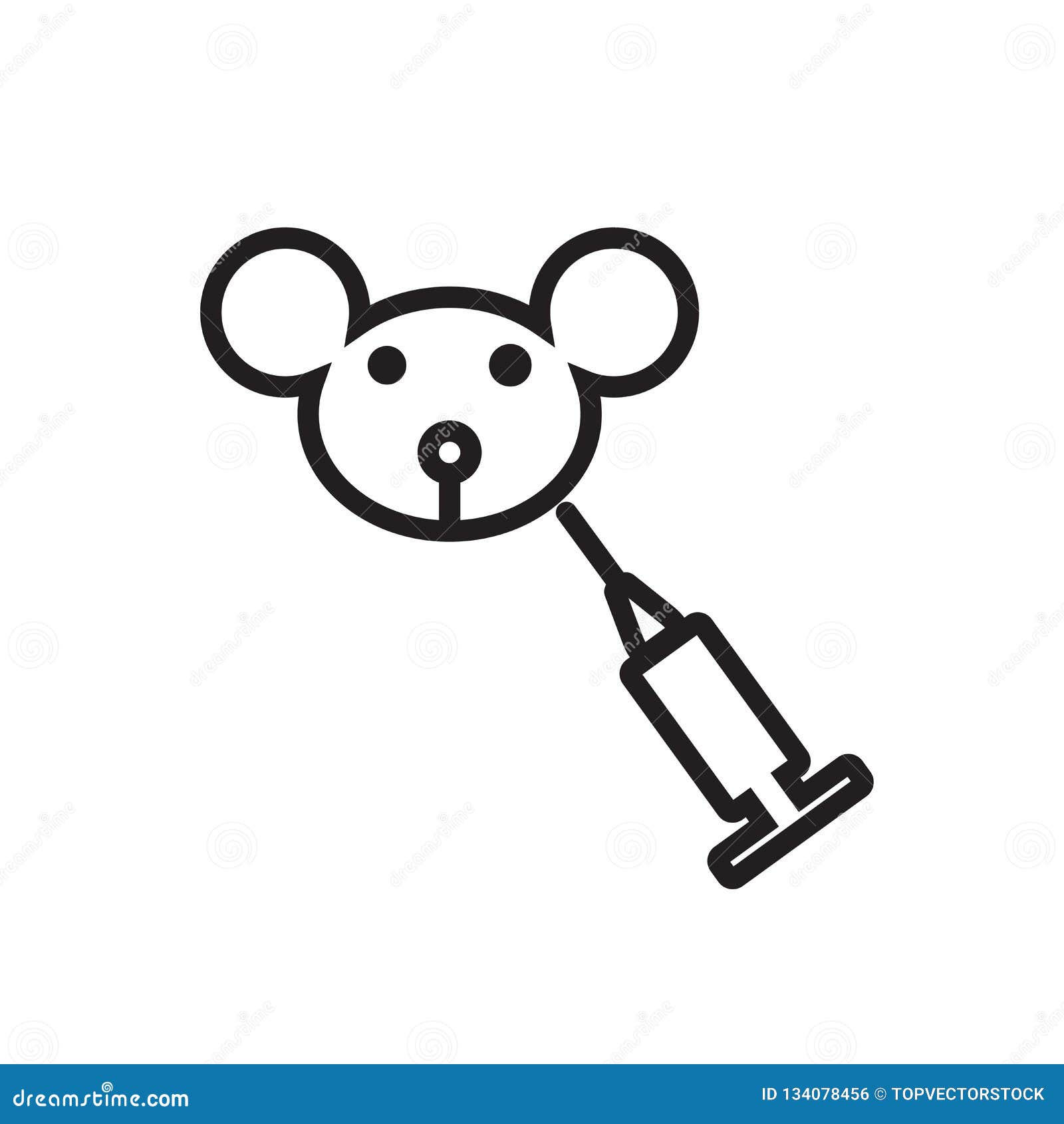 Animal Testing Icon Vector Isolated on White Background, Animal Testing ...