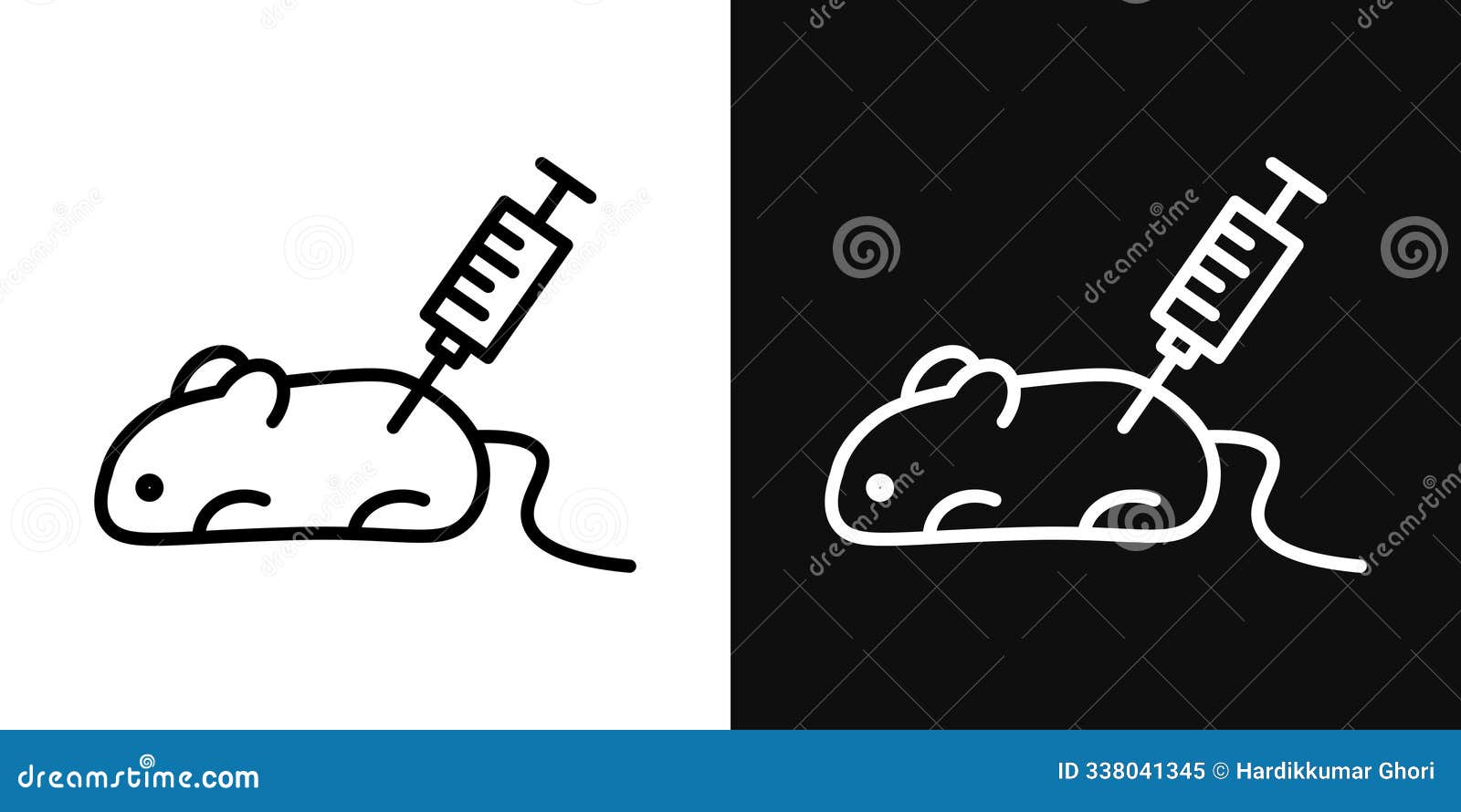 Animal testing icon stock vector. Illustration of animal - 338041345