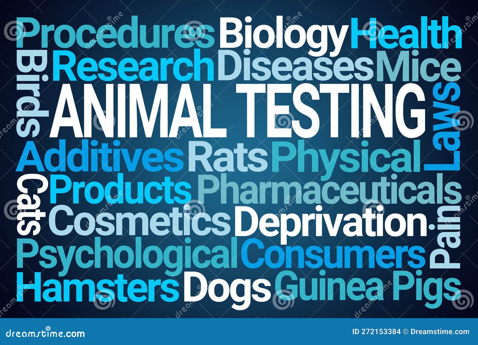 Animal Testing Word Cloud stock illustration. Illustration of birds ...