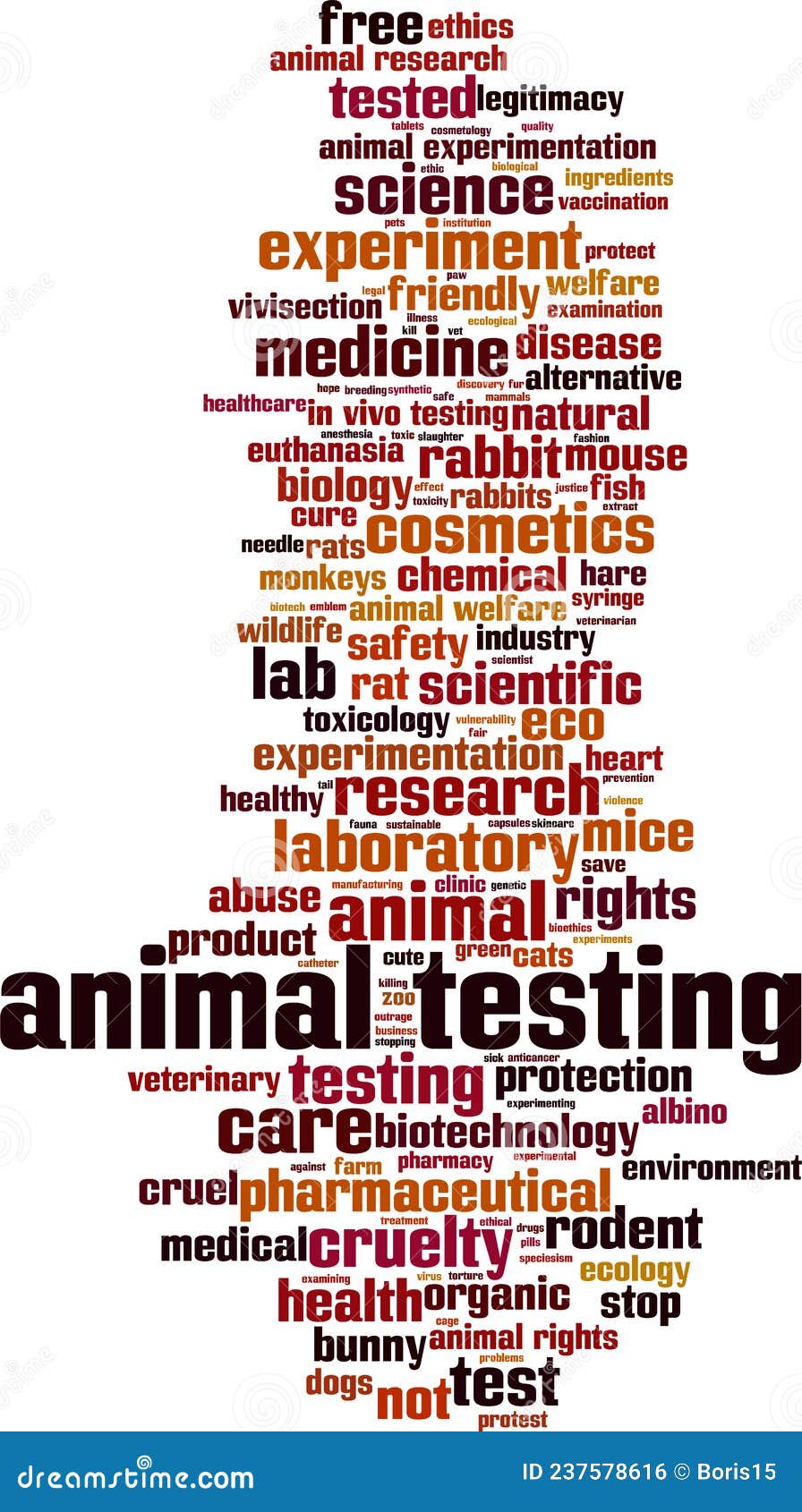 In Vivo Testing Word Cloud Cartoon Vector | CartoonDealer.com #204481747