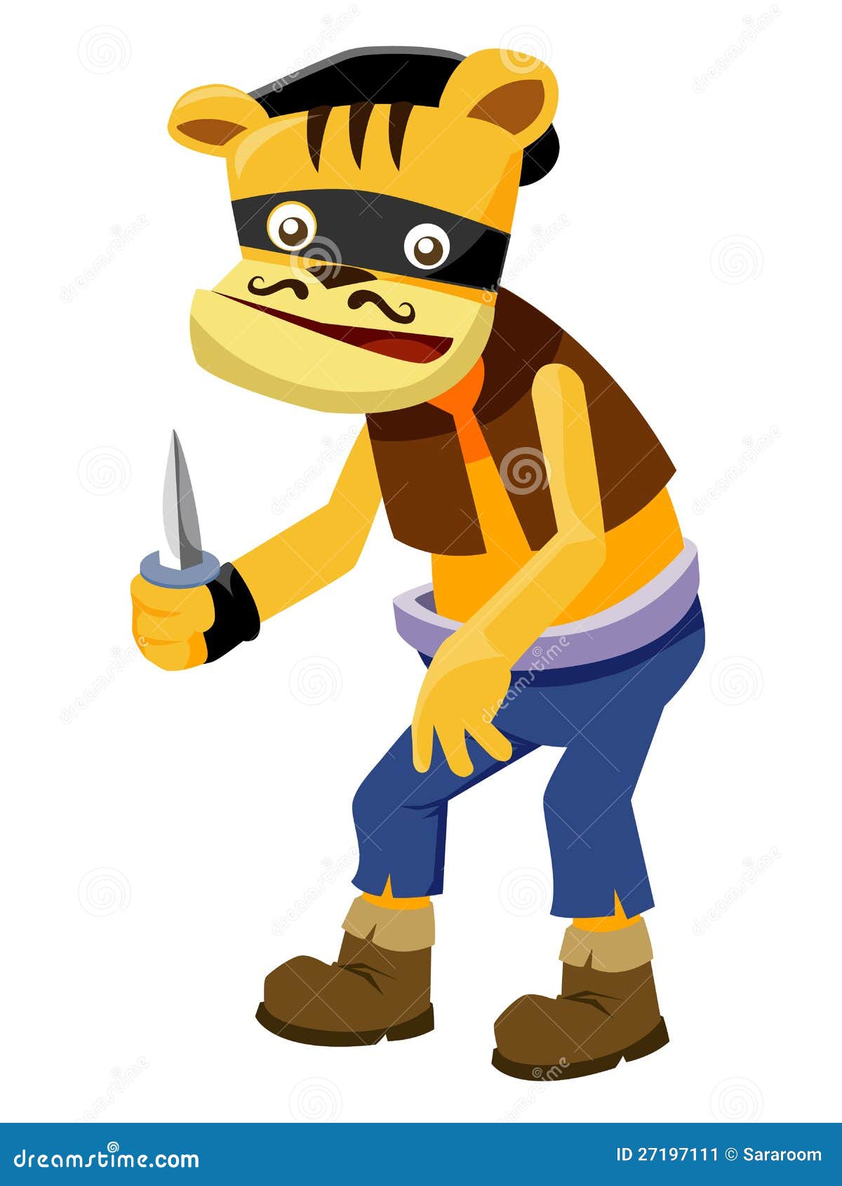 Animal Thief stock vector. Illustration of costume, secret - 27197111