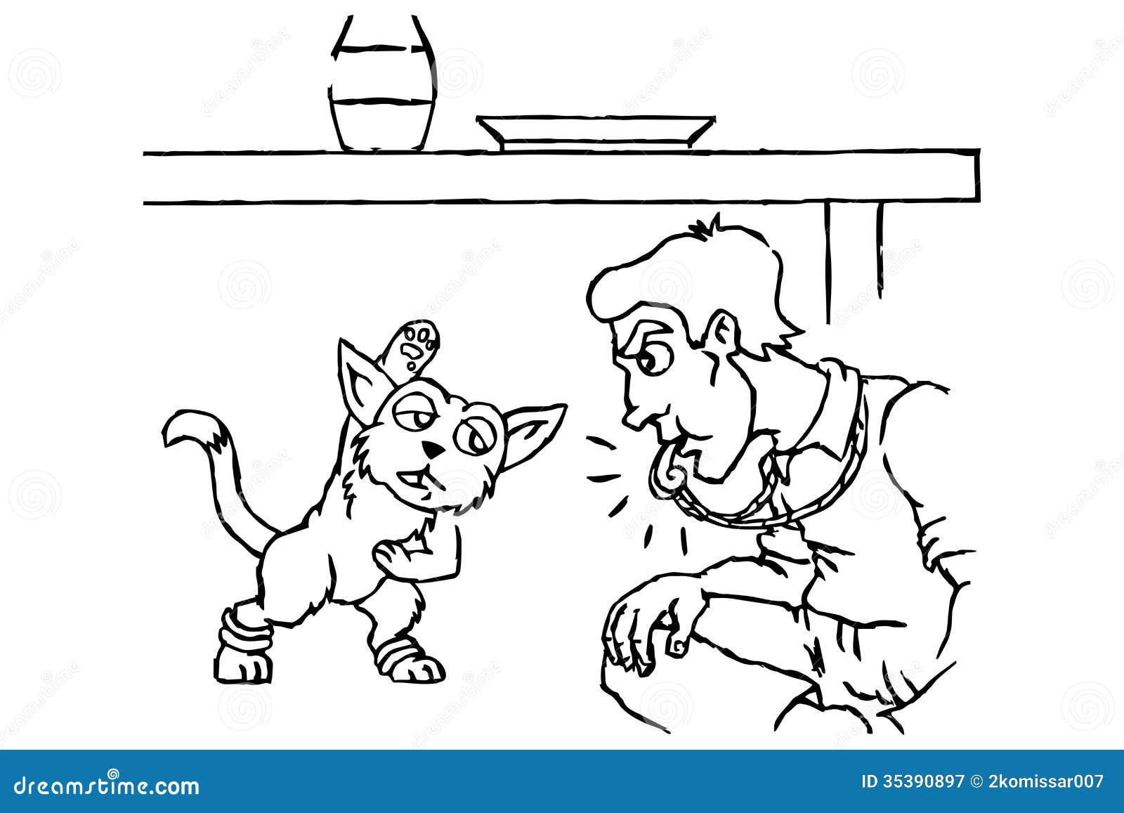 Animal trainer stock vector. Illustration of action, strength - 35390897