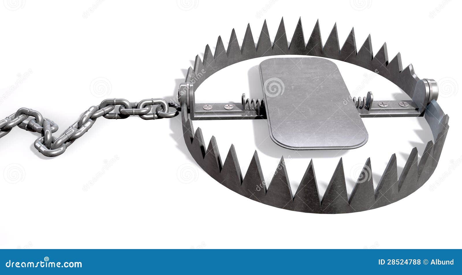 Animal Trap Closed stock photo. Image of iron, animal - 28524788