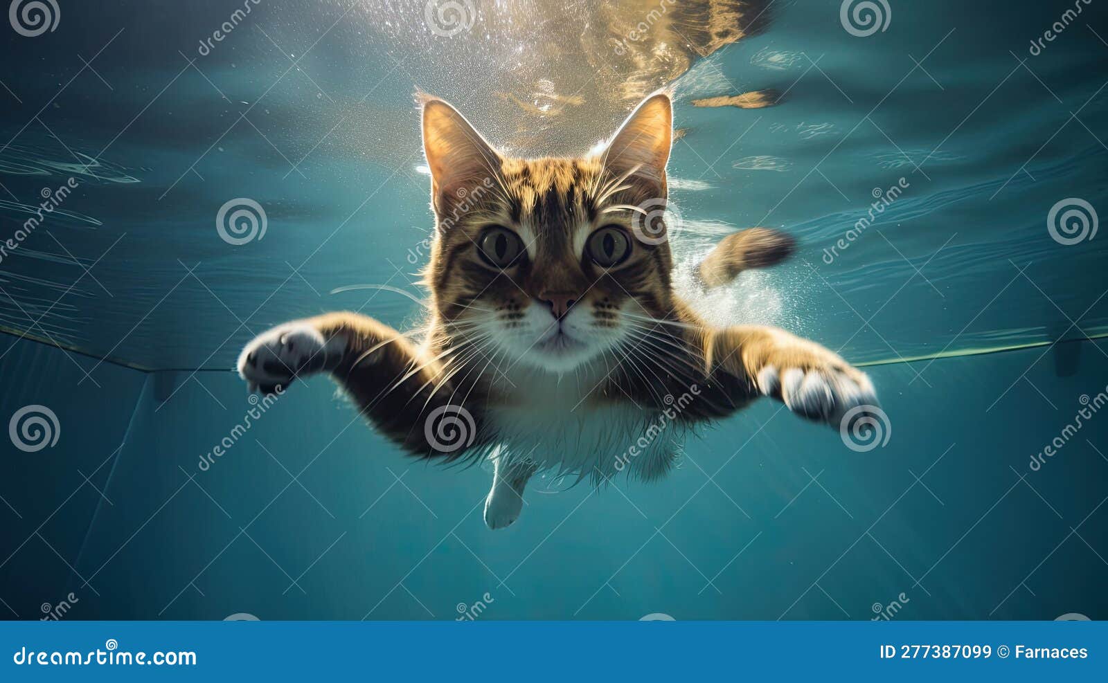 Animal under water stock illustration. Illustration of looking - 277387099