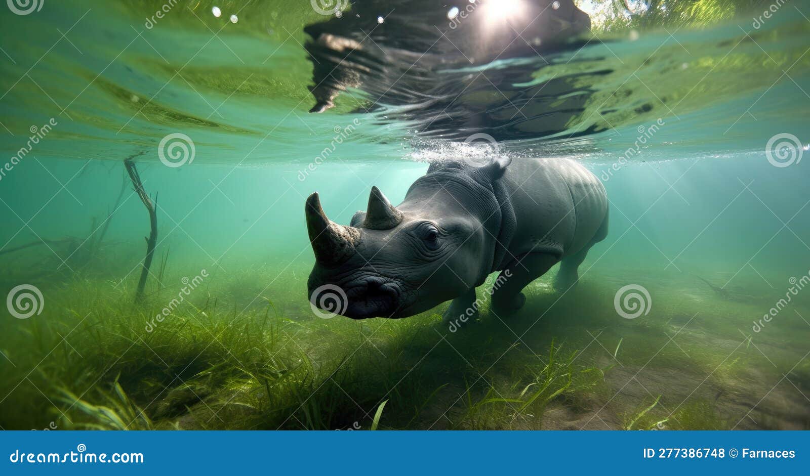 Animal under water stock illustration. Illustration of africa - 277386748
