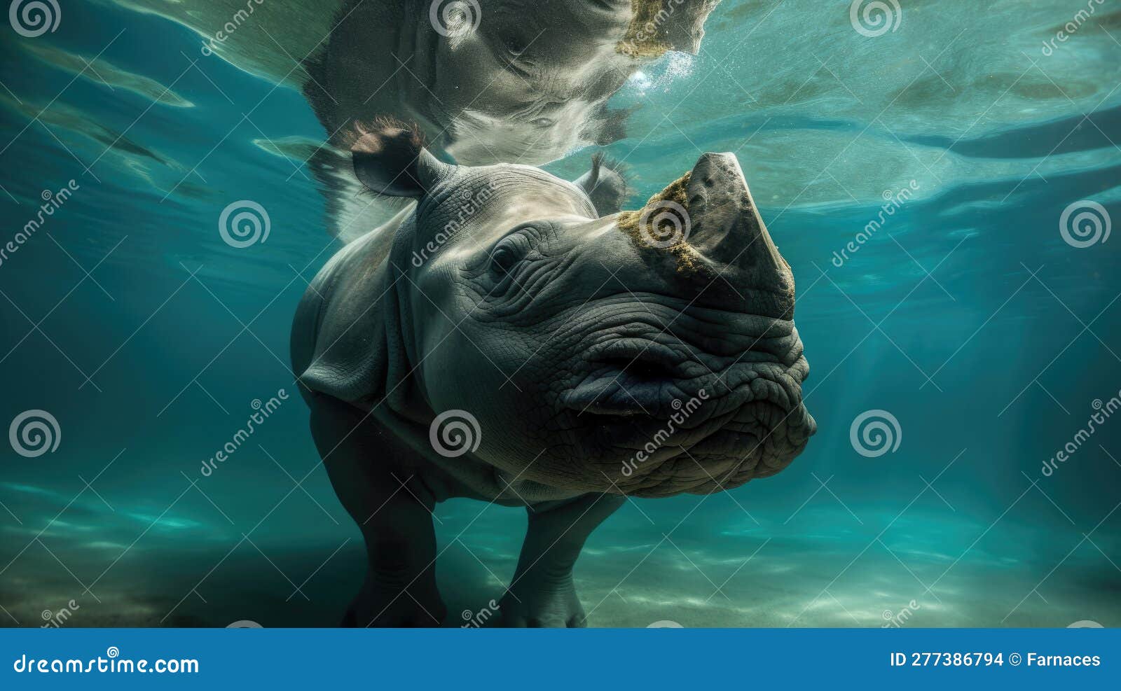 Animal under water stock illustration. Illustration of conservation ...