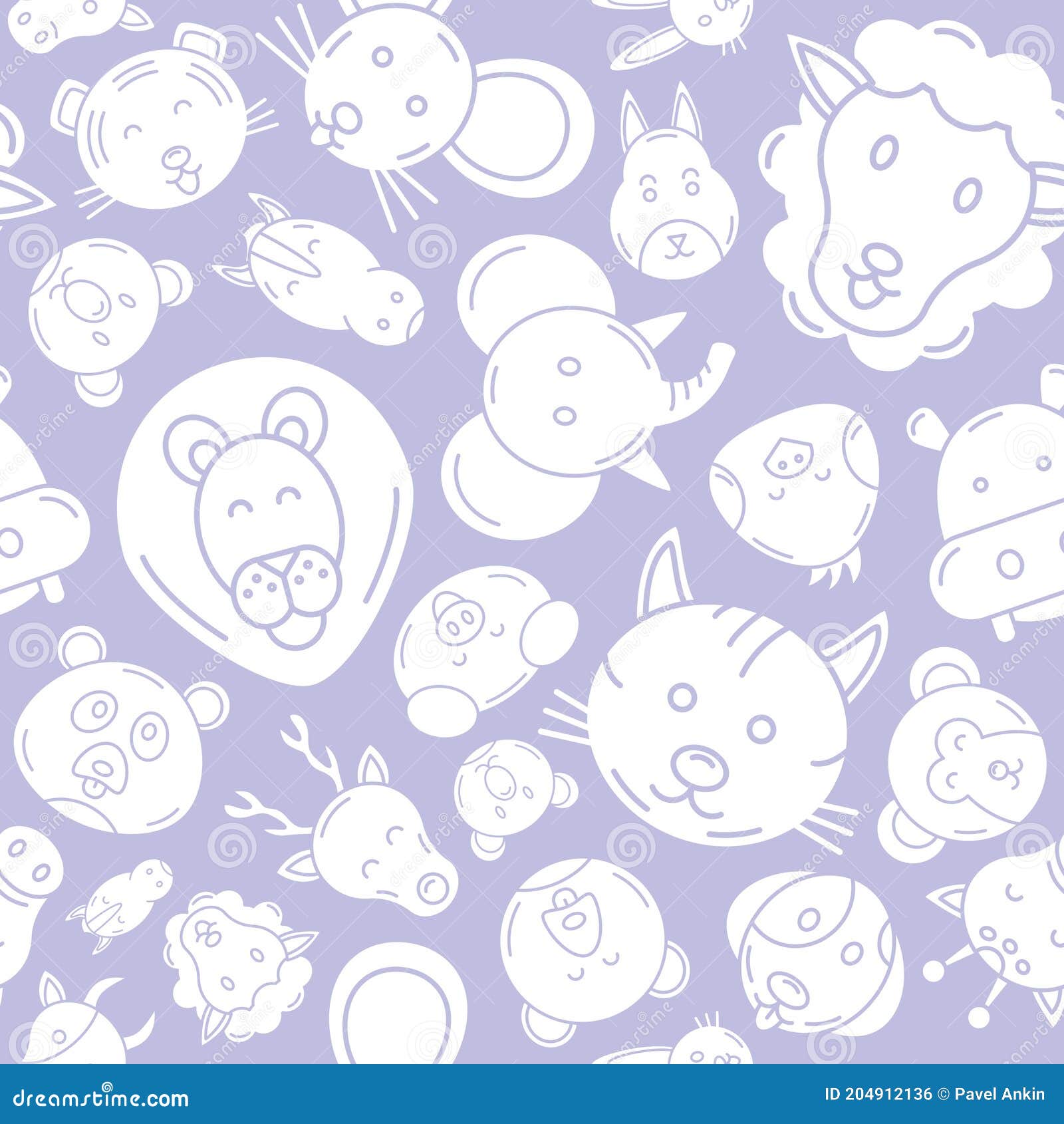 Animal background 01-03 stock vector. Illustration of animal - 204912136