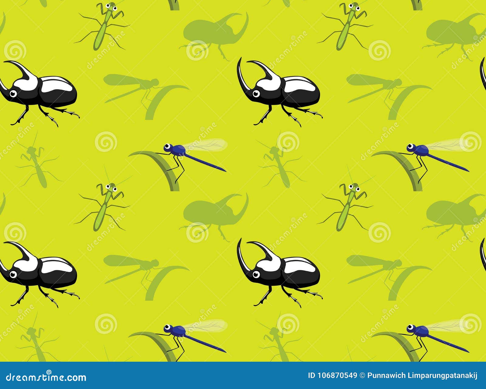 Insects Wallpaper 4 stock vector. Illustration of green - 106870549