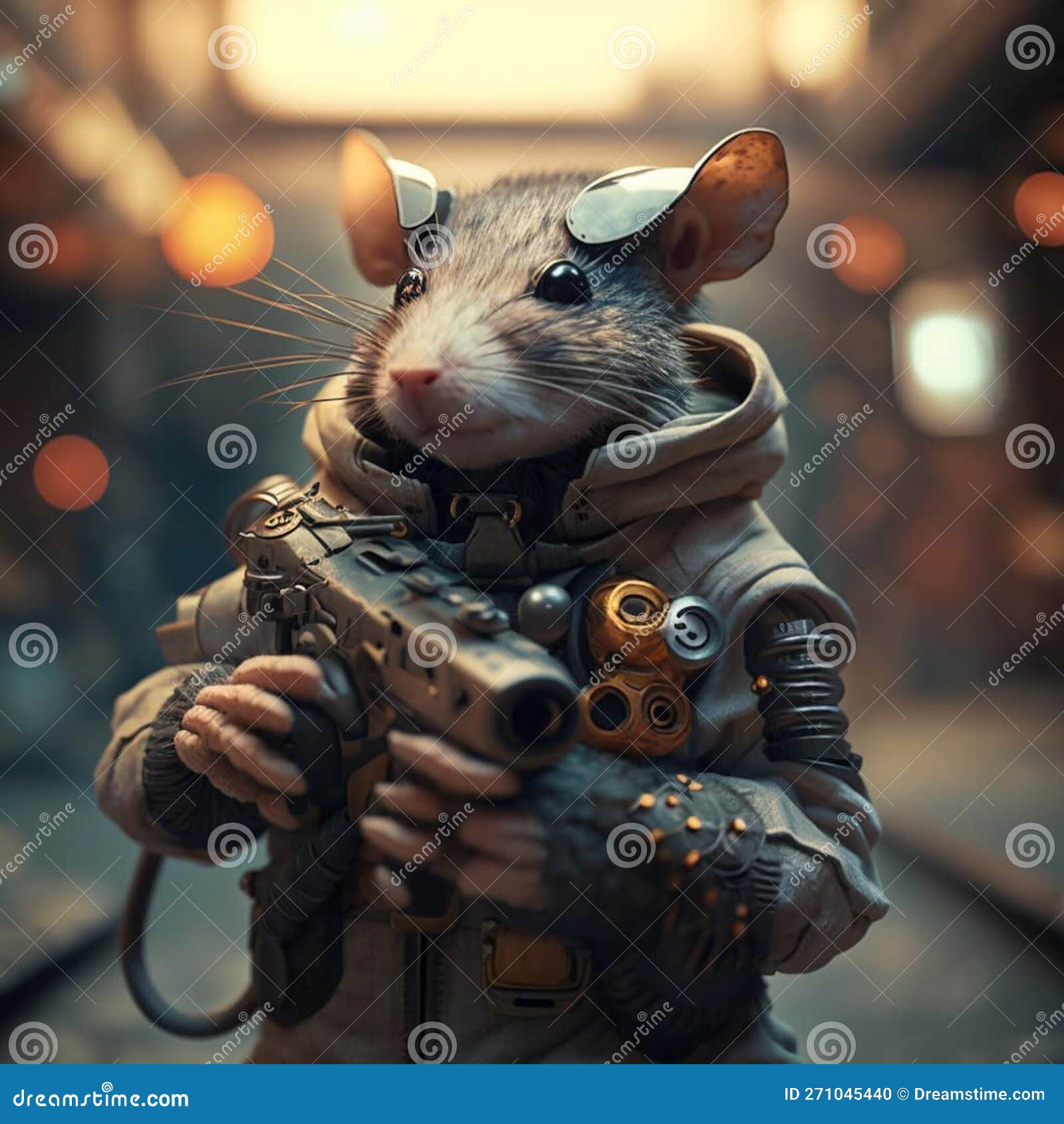 A animal with armor war stock illustration. Illustration of firearm ...