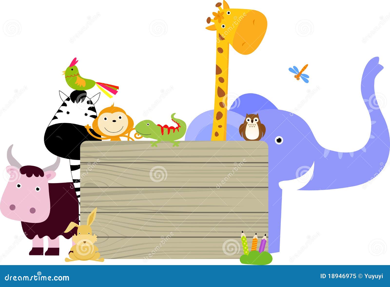 Animal y bandera ilustración del vector. Ilustración de libélula - 18946975