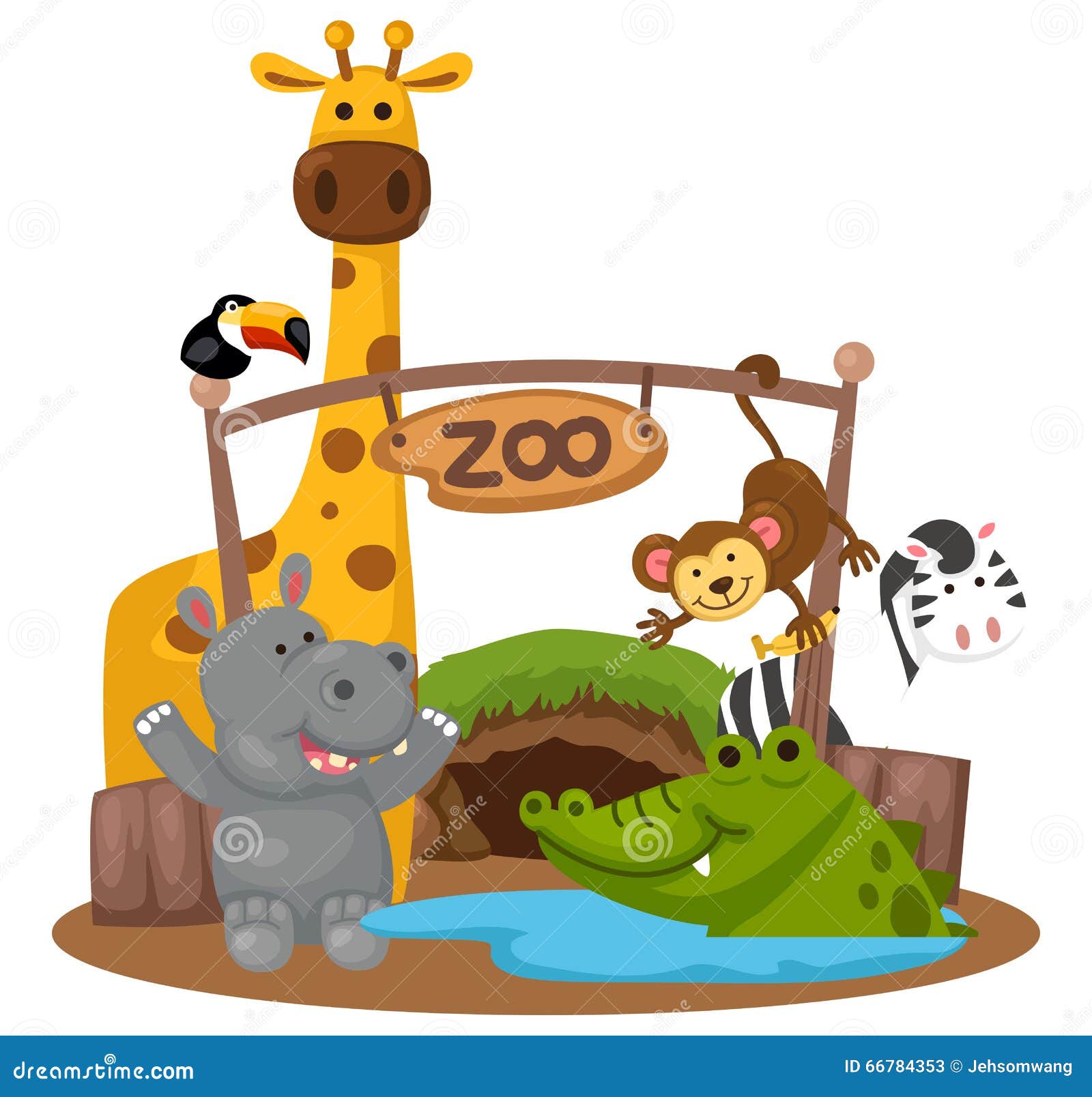 Animal zoo vector stock vector. Illustration of design - 66784353