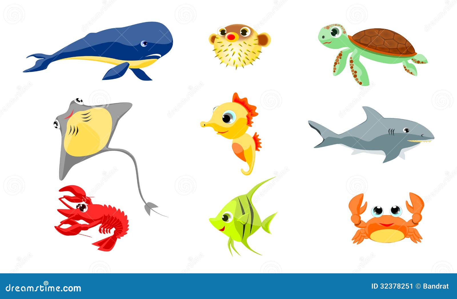 Animales De Mar Imagen de archivo - Imagen: 32378251