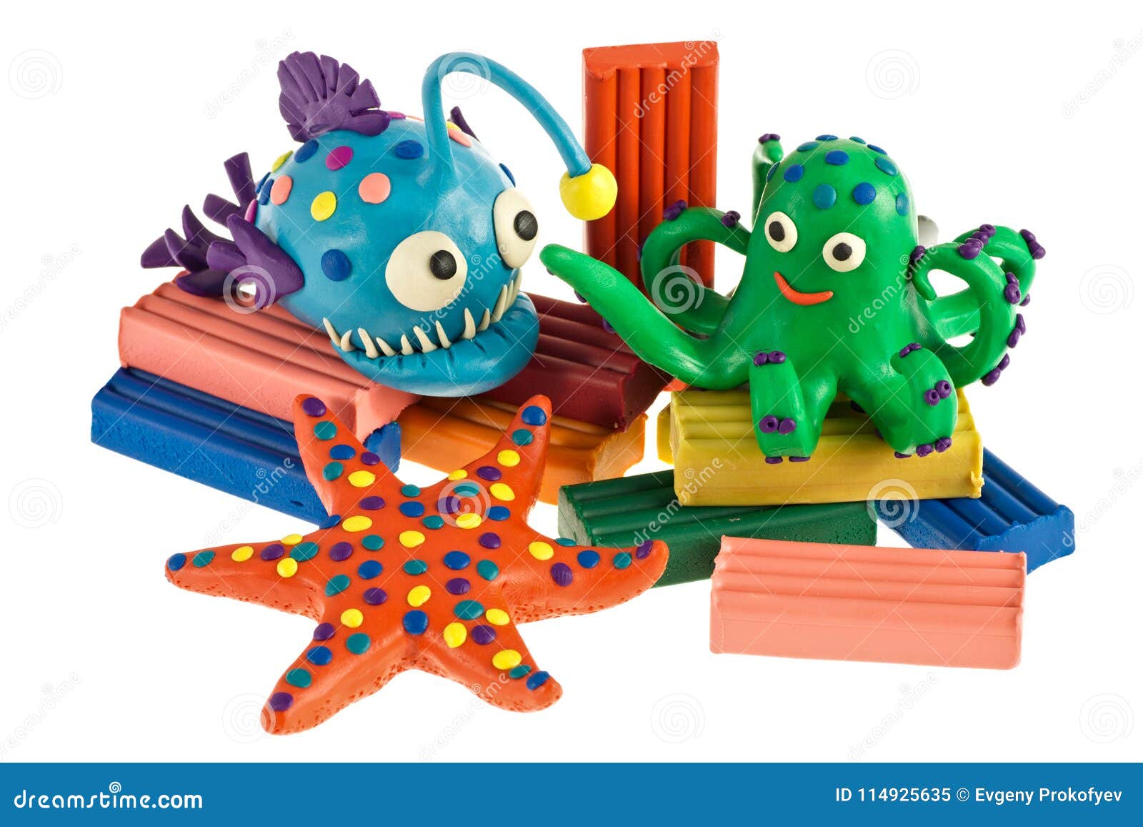 Animales Divertidos Del Plasticine Imagen de archivo - Imagen de ...