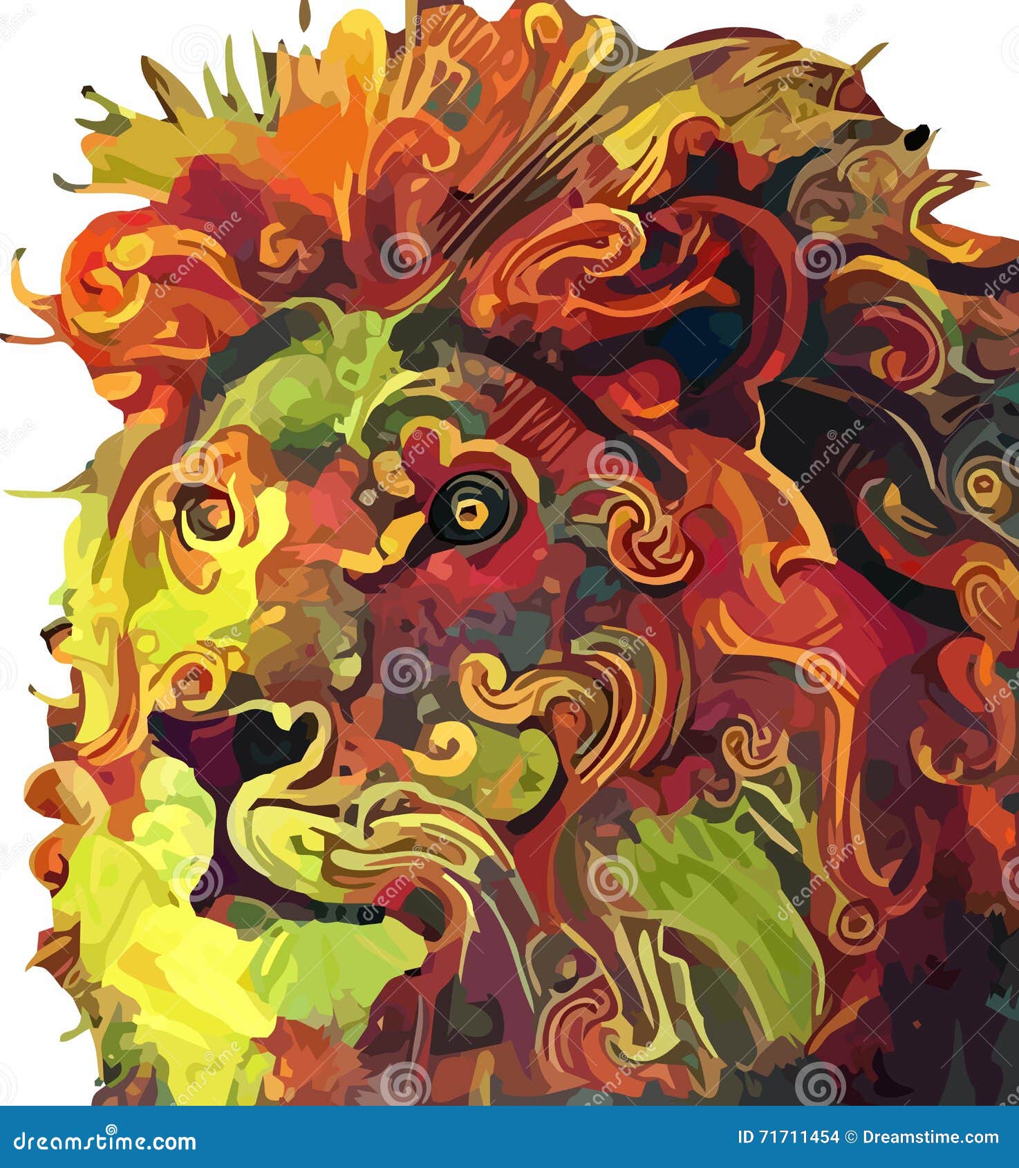 Animales pintados stock de ilustración. Ilustración de creatividad ...