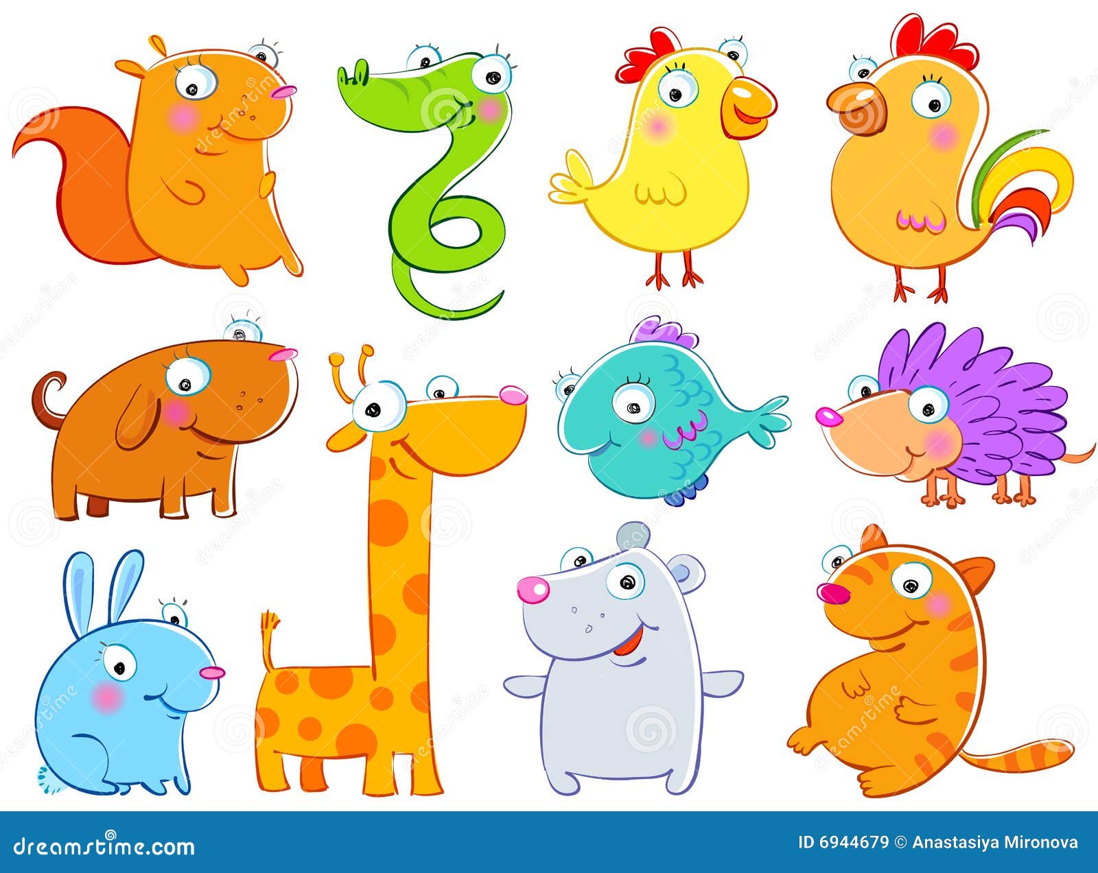 ABC Animals Y Is Yak. Childrens English Alphabet. Vector ...