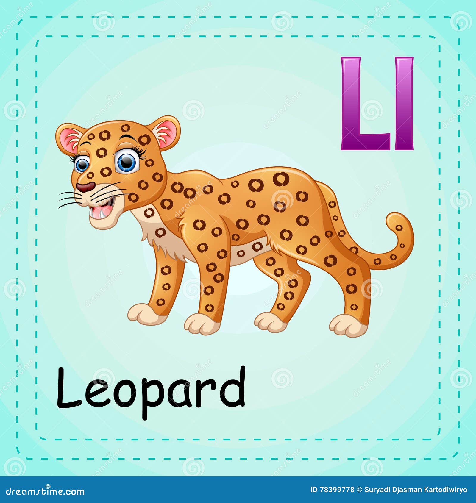 Animals Alphabet Leopard Stock Illustrations – 54 Animals Alphabet ...