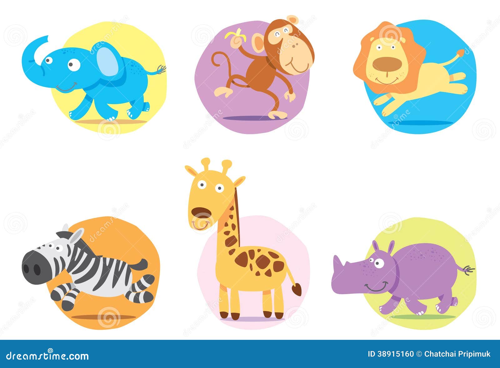 Animals cartoon stock vector. Illustration of animals - 38915160