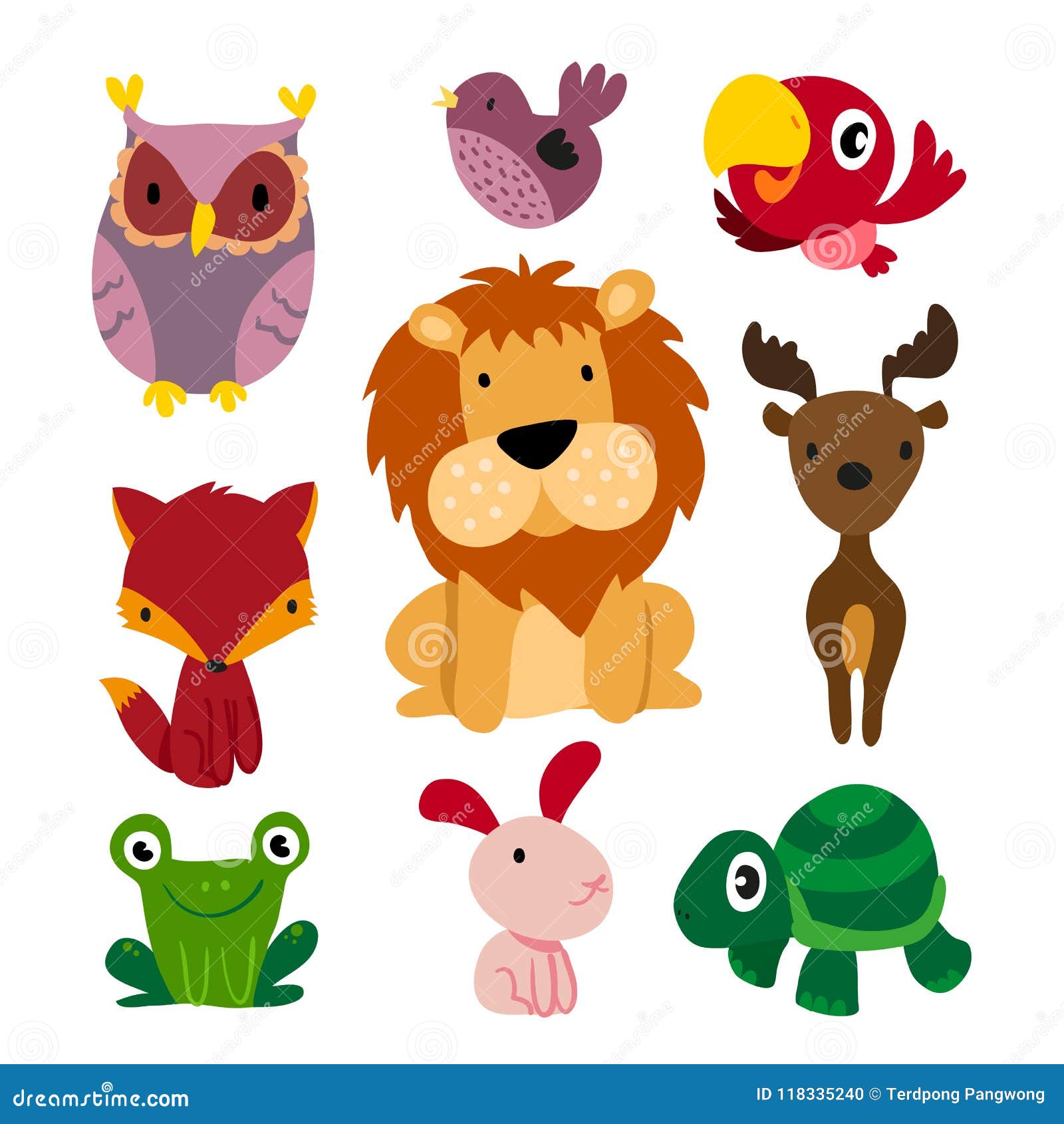Animals character design stock illustration. Illustration of animal ...