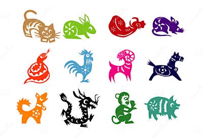 Animals of Chinese Calendar Stock Vector - Illustration of animal ...