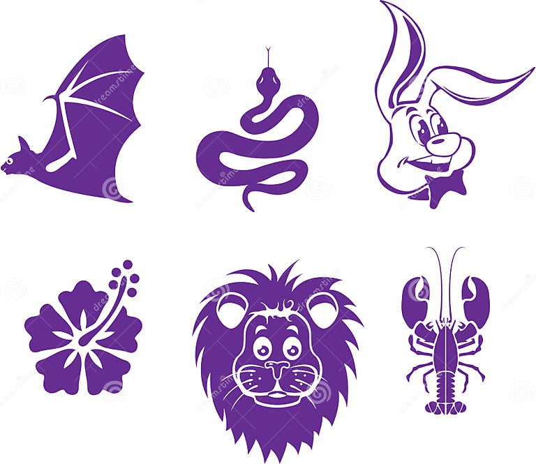 Animals elements stock vector. Illustration of animals - 41366577