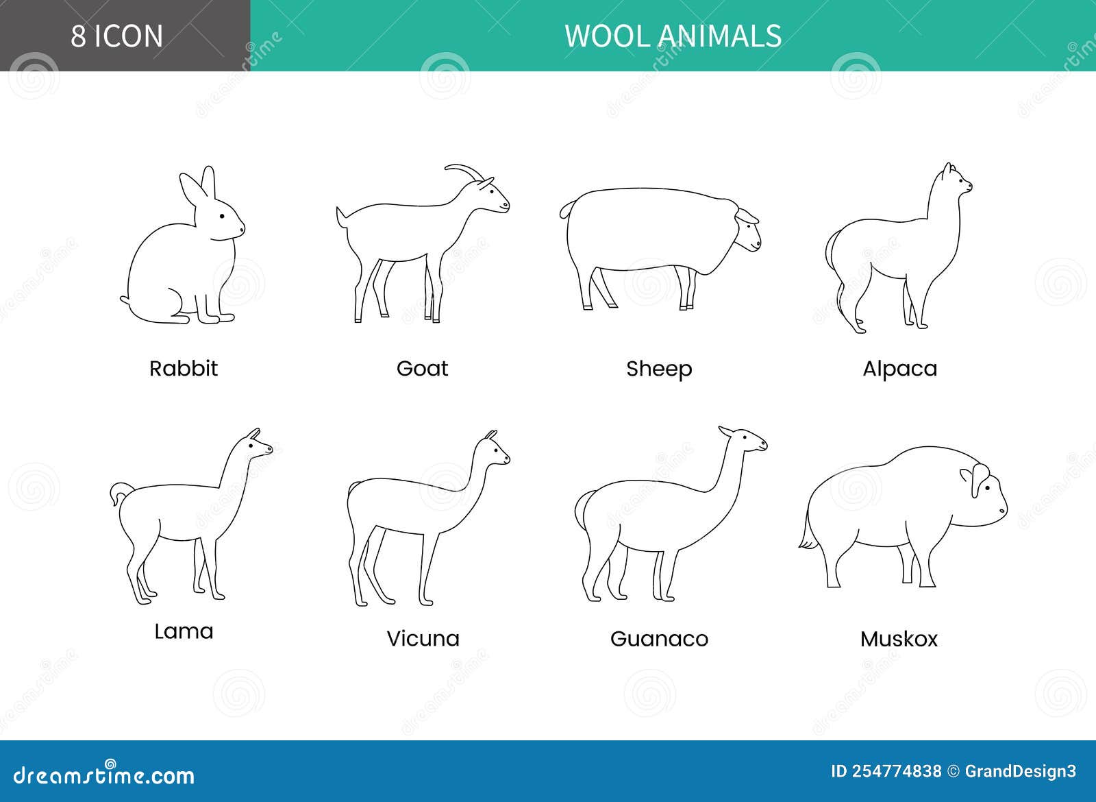 Linear Musk Icon From Animals And Wildlife Outline Collection. Thin ...