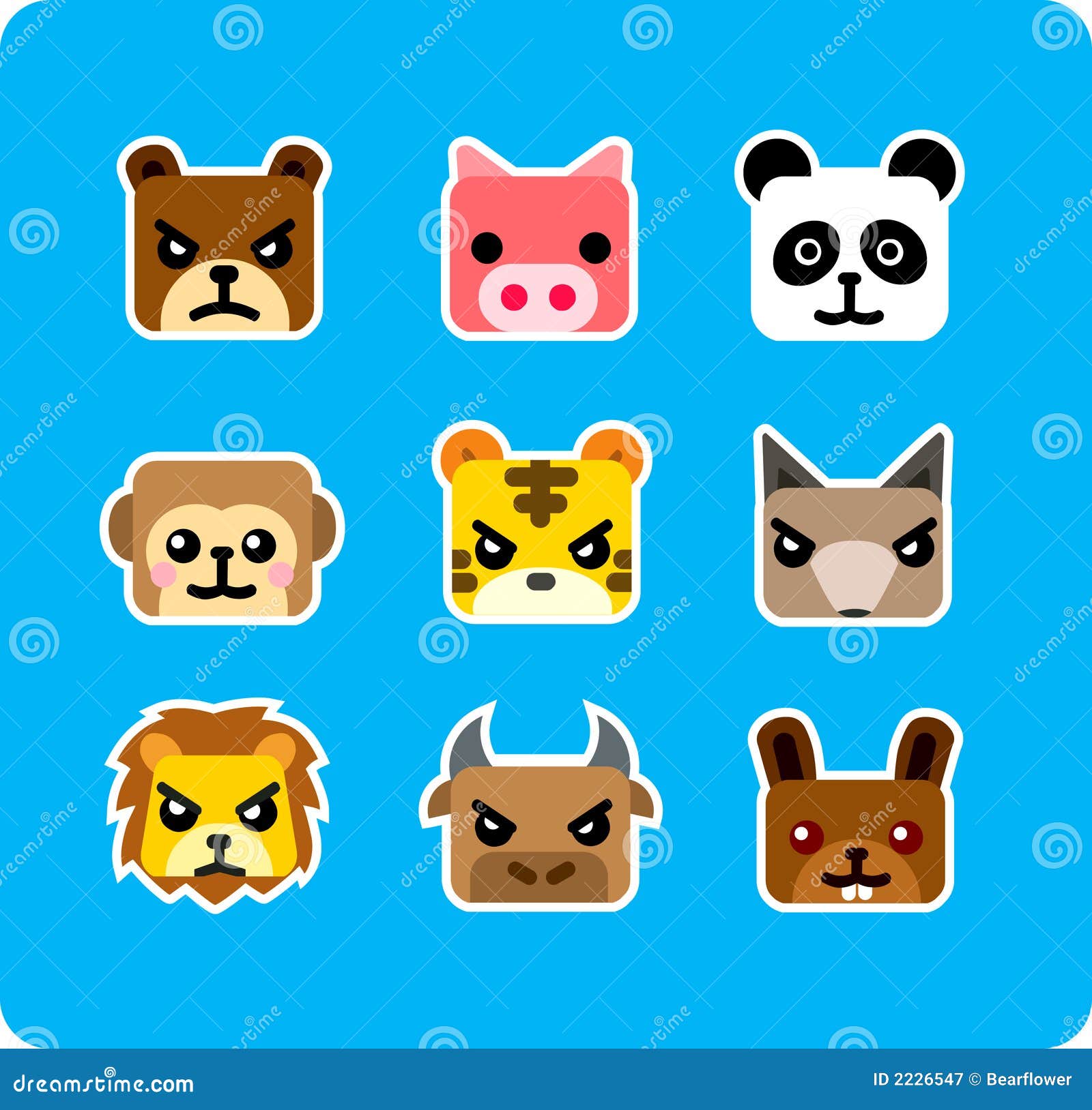 Animals icon stock illustration. Illustration of forest - 2226547