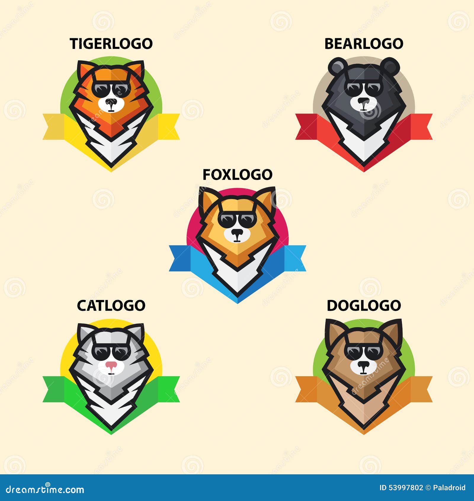 Animals logo stock vector. Illustration of label, little - 53997802