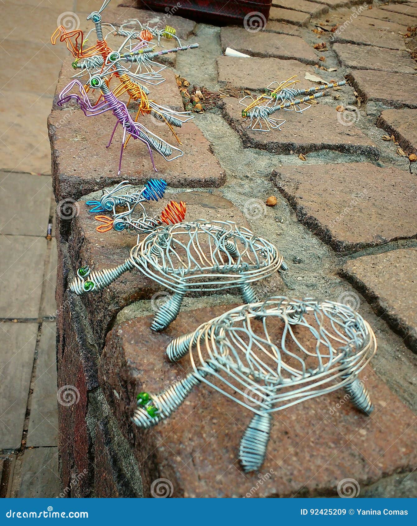 Animals made of wire stock image. Image of mestieri, manualidades ...