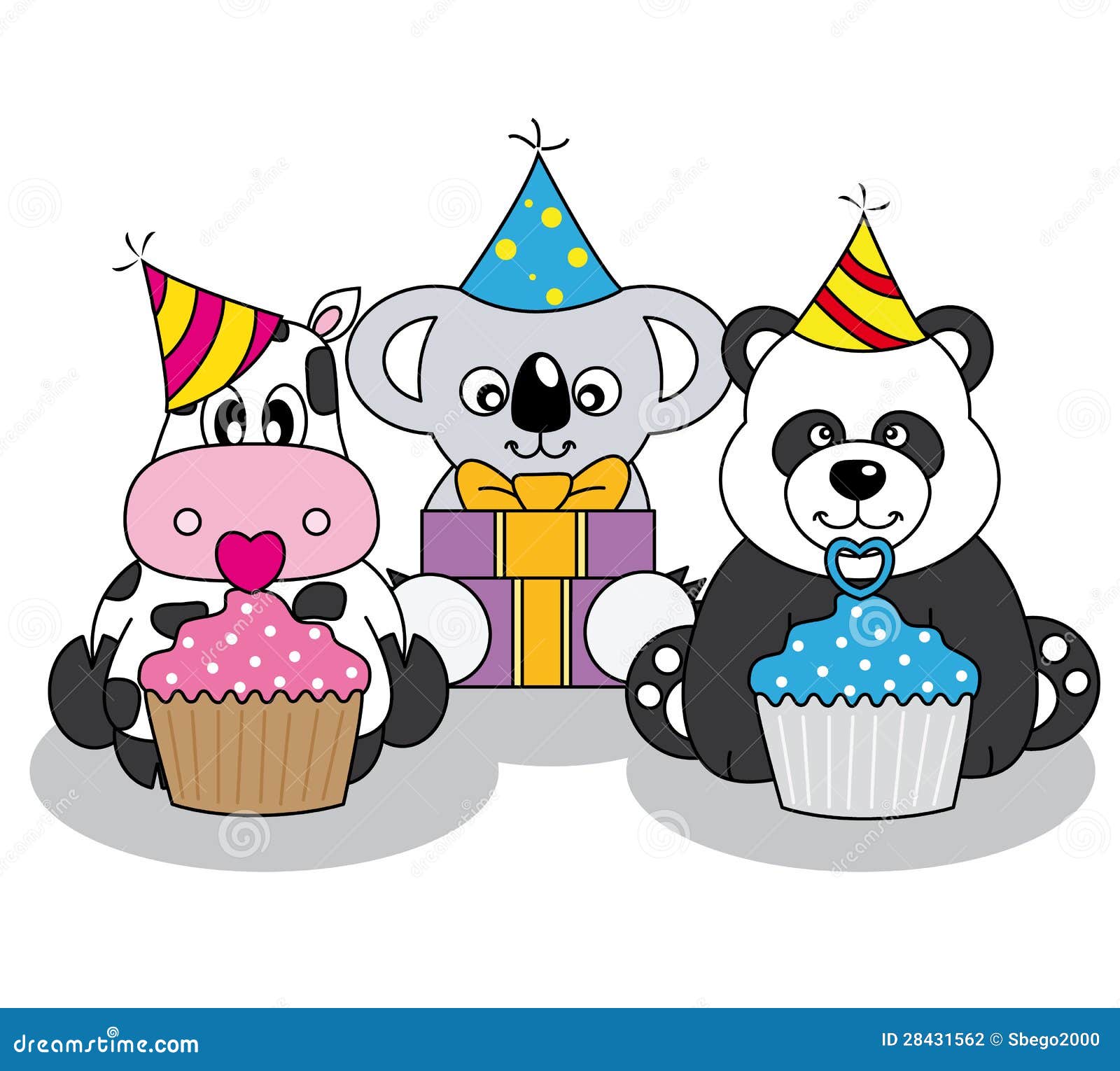 Animals party stock illustration. Illustration of animals - 28431562