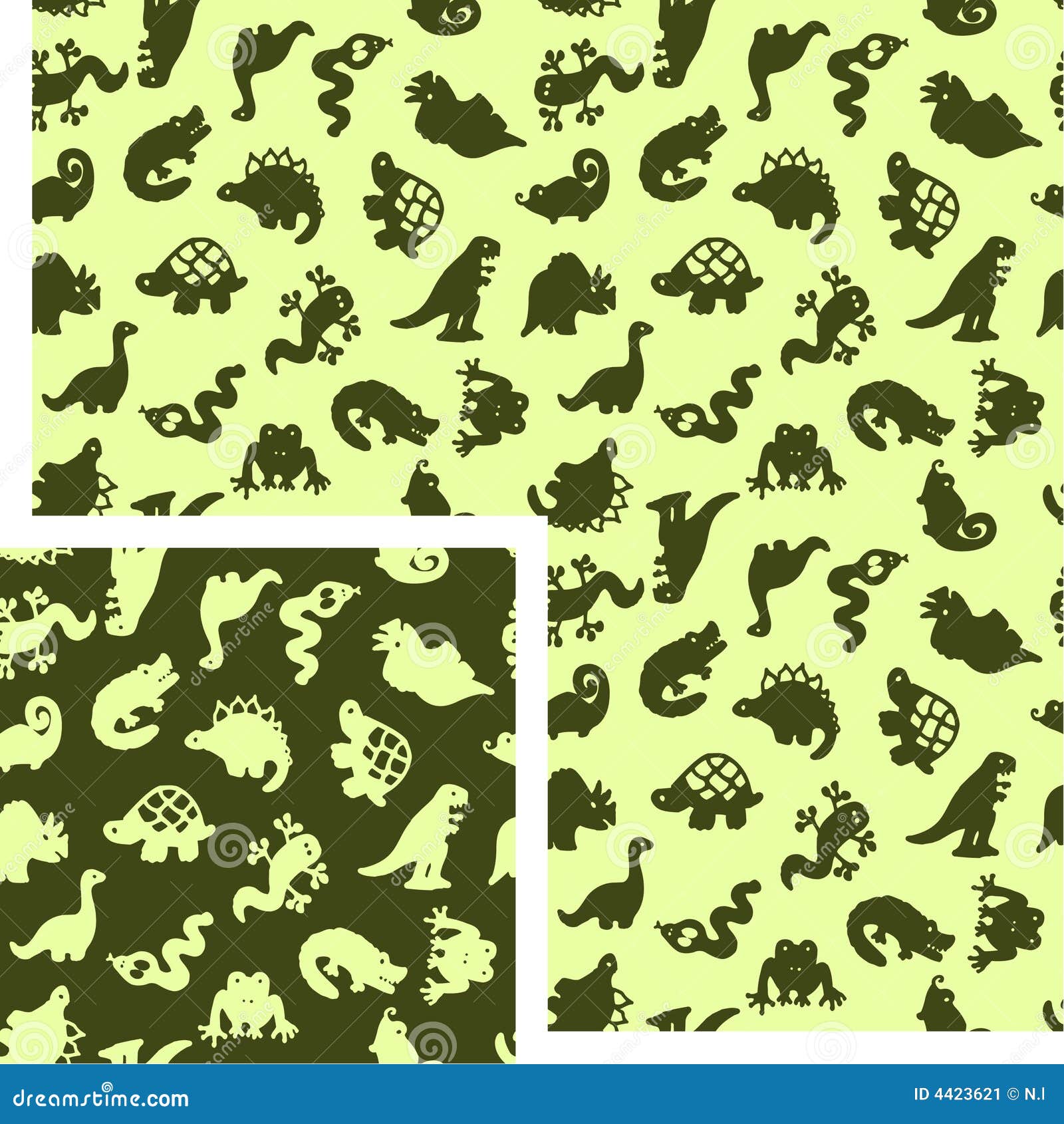 Animals - reptiles stock vector. Illustration of pattern - 4423621