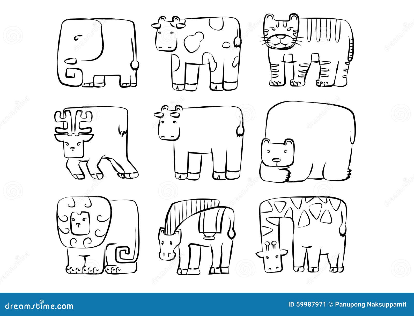 Rounded The A Grizzly Bear / Polar Bear Line Art Vector Icon For Apps ...