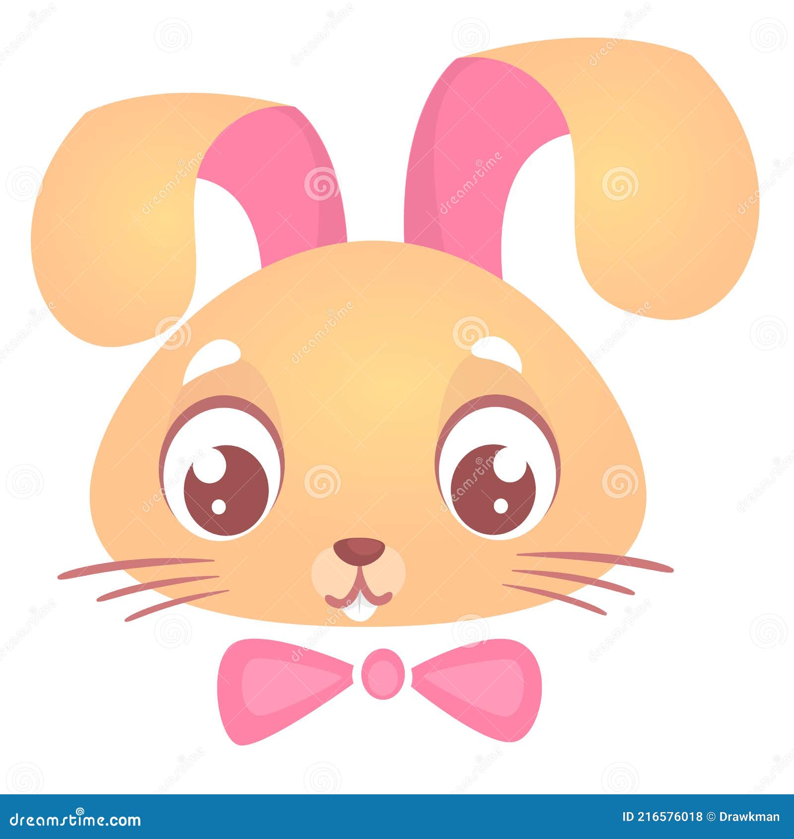 Cute Funny Rabbit Cartoon. Vector Illustration. Stock Vector ...