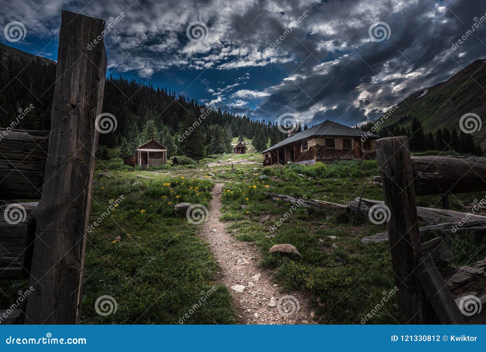 Animas Forks Ghost Town Colorado Stock Photo - Image of residential ...