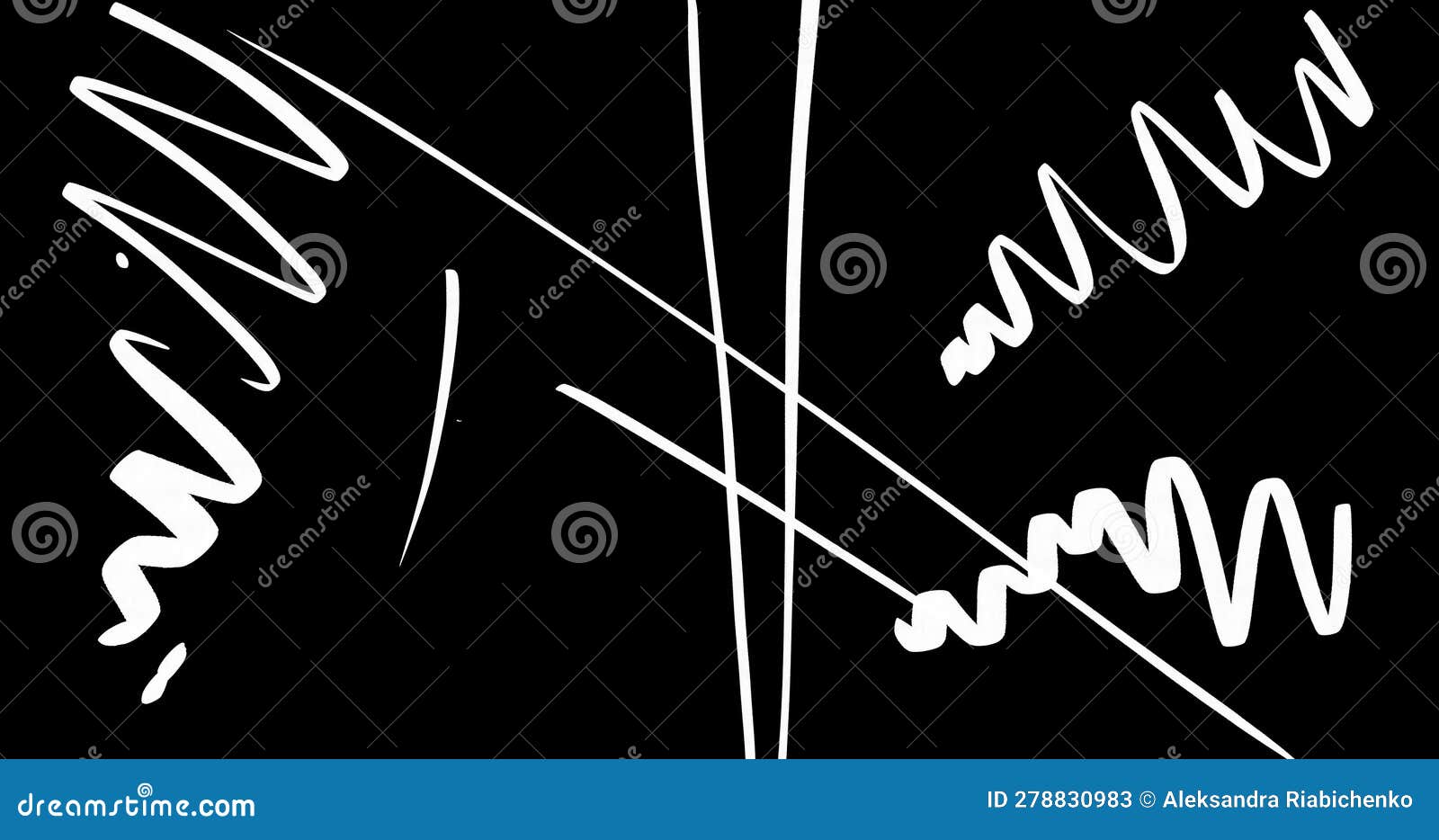 Animated Abstract Scribble Background. Texture Brush Patterns. Hand ...