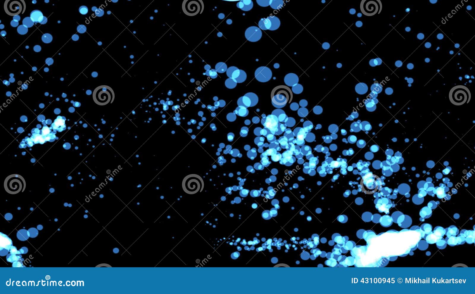 Animated Background in the Form of Animated Particle Blue Stock Video ...