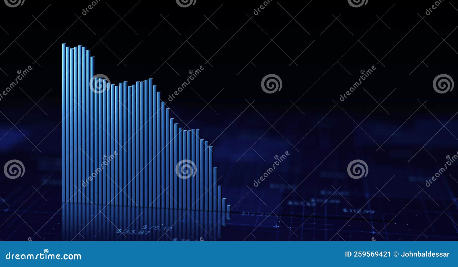 Animated Backgrounds of Financial Chart Shows the Fall on Markets Stock ...