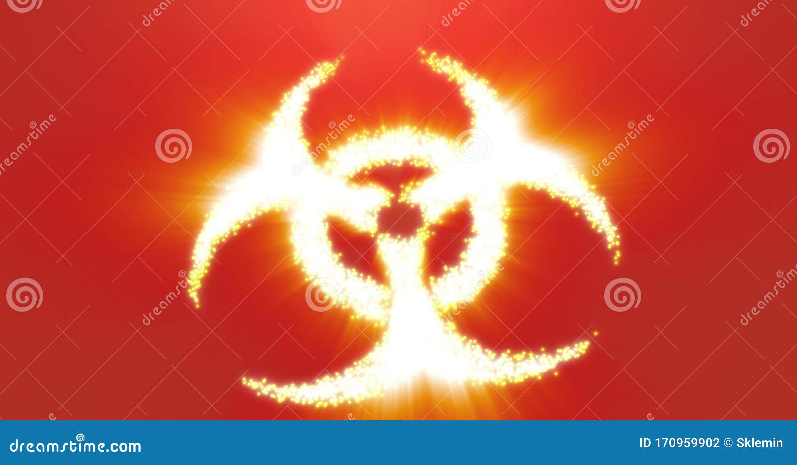 Animated Biohazard Logo, Glow and Grow Stock Footage - Video of hazard ...