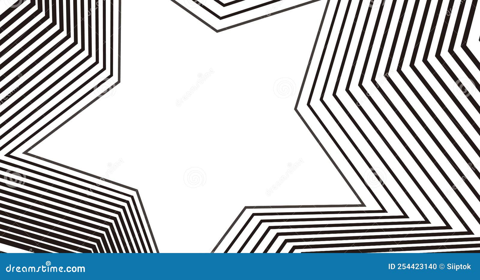 Animated Black and White Line Transparent Star Shape Wave Texture ...