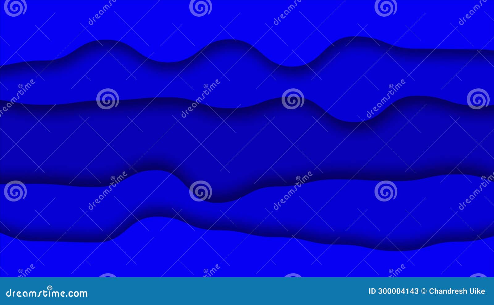 Blue Color 3d Depth Curly Pattern Layers Paper Cut Background Stock ...