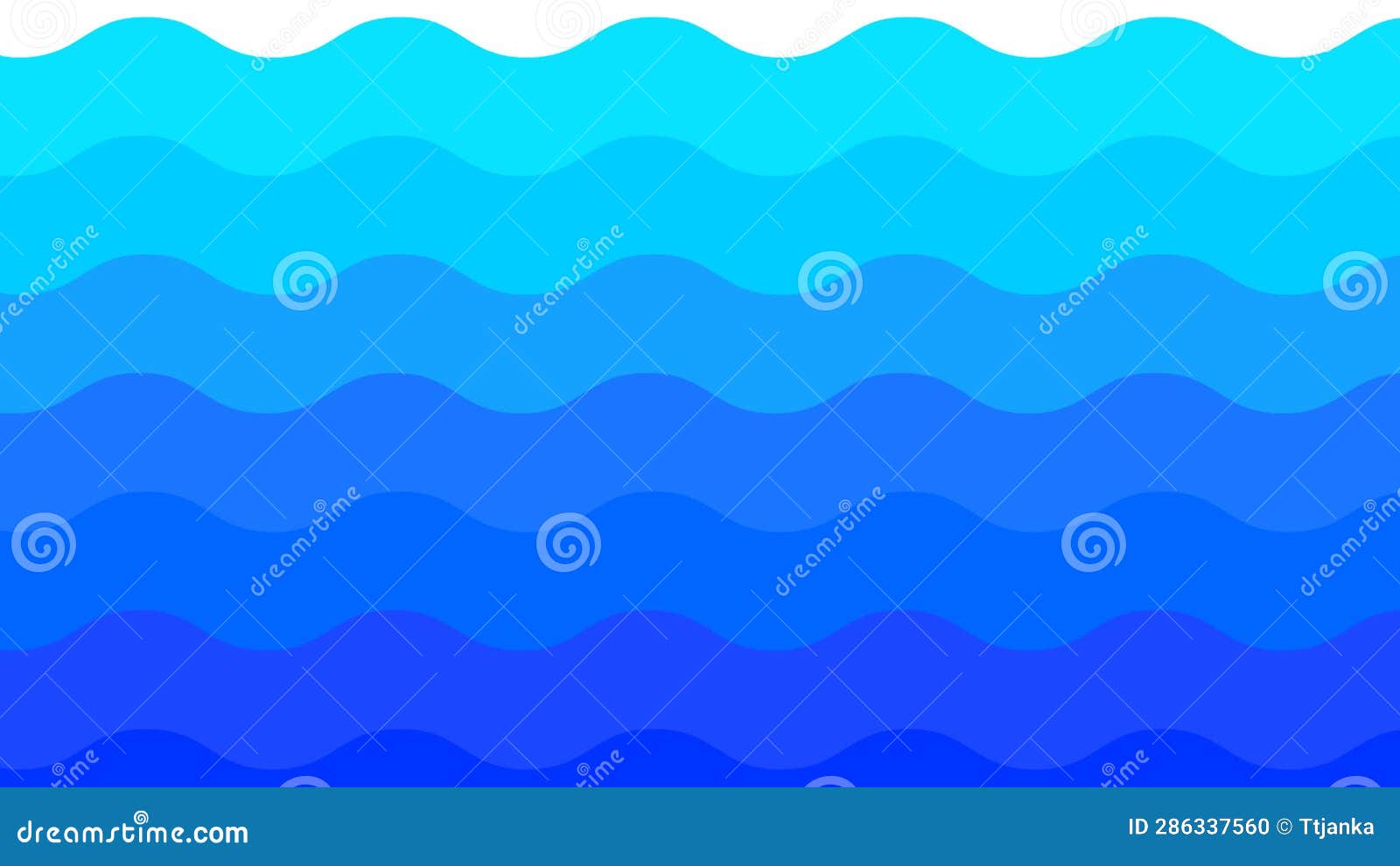 Animated Blue Waves Background. Looped Video. Decorative Waves ...