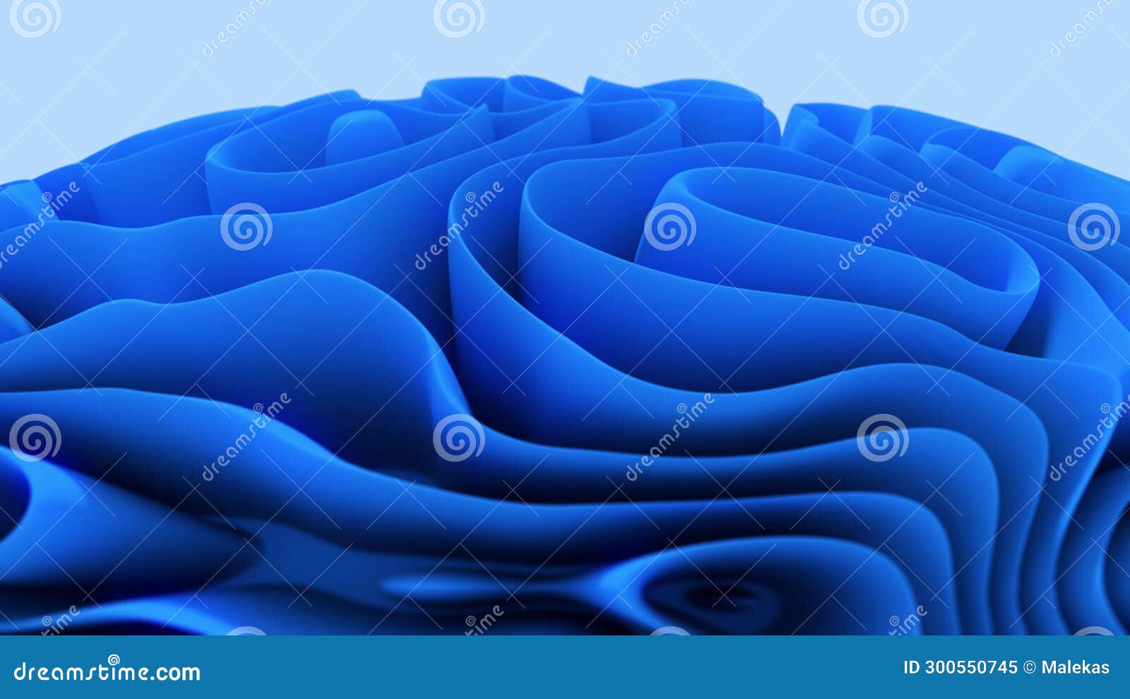 Animated Blue Wavy Abstract Background Stock Video - Video of graphic ...