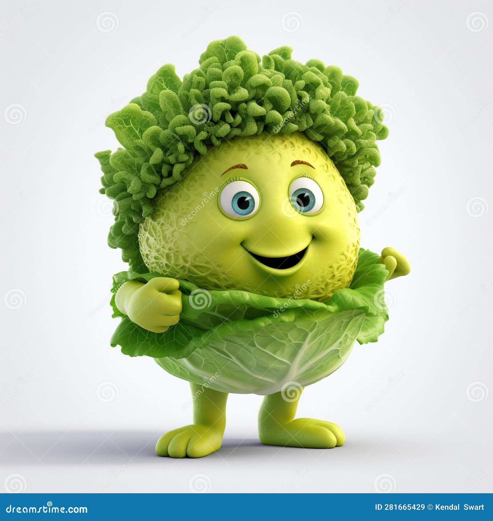 A animated cabbage stock illustration. Illustration of white - 281665429
