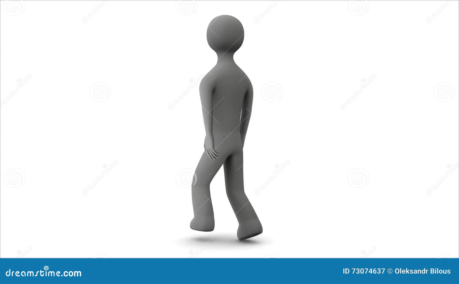 Animated Character Walks. Seamless Loop. Alpha Matte. Stock Video ...